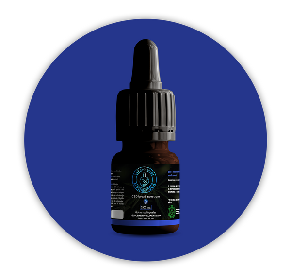 Aceite de CBD para la Ansiedad y Estrés - Broad Spectrum, 1500 mg, 10 ...