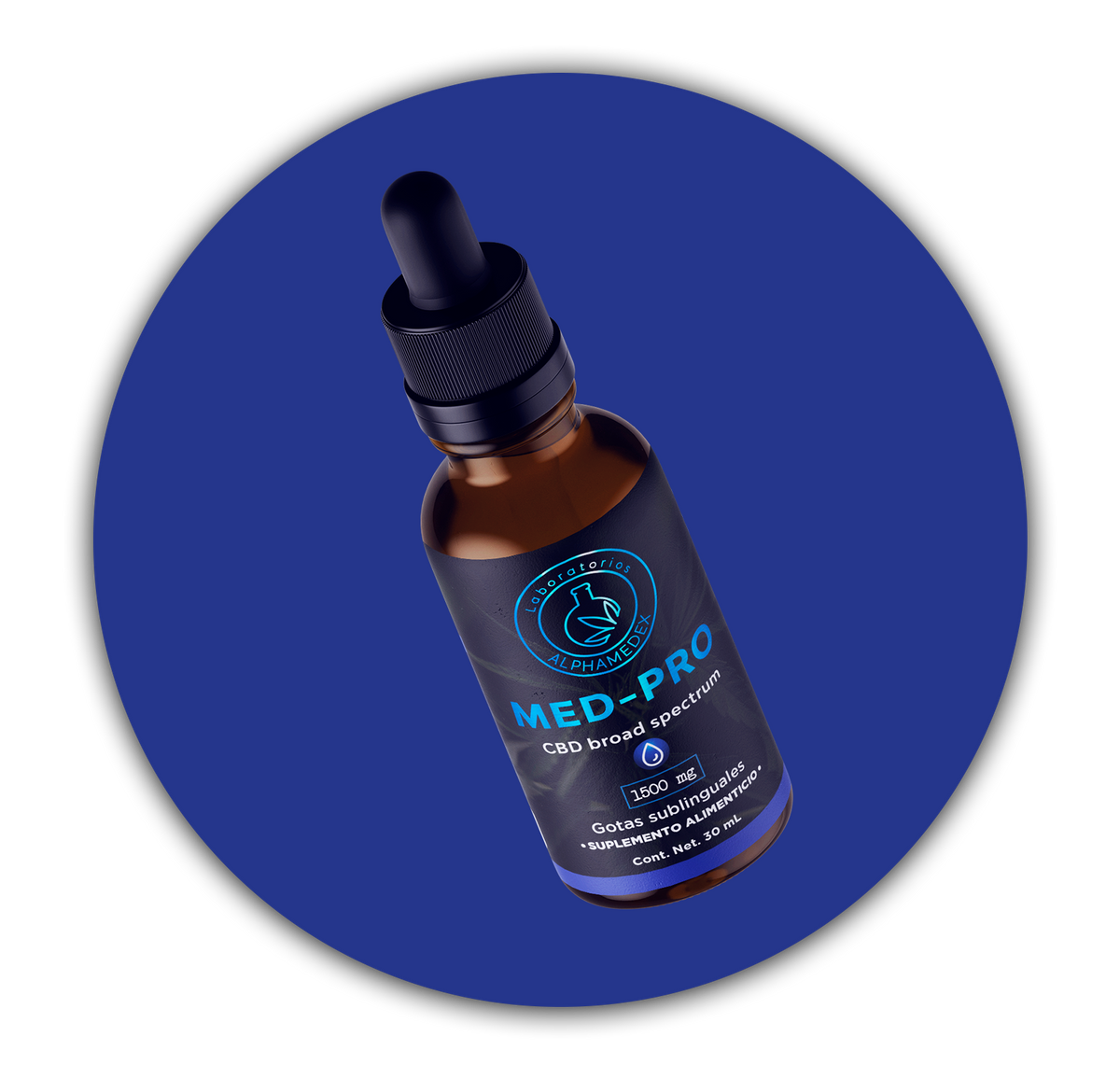 Aceite de CBD para la Ansiedad y Estrés - Broad Spectrum, 1500 mg, 30 ...